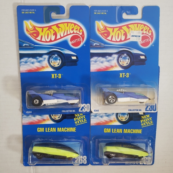 Mattel | Toys | Hot Wheels Gm Lean Machineqty 2 Xt3qty 2 Set Of 4 ...